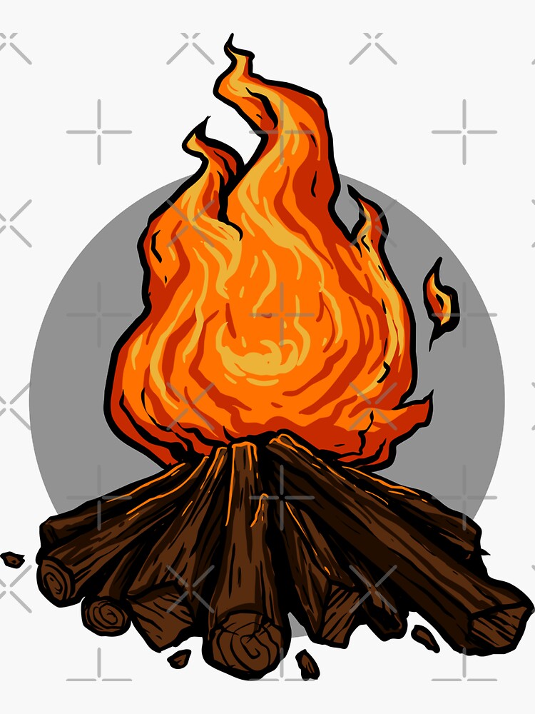 "Fire Pit." Sticker for Sale by tambustore | Redbubble