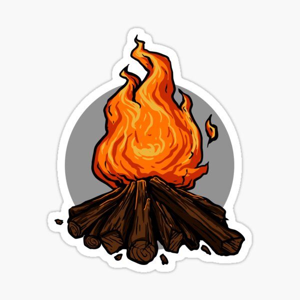 "Fire Pit." Sticker for Sale by tambustore | Redbubble