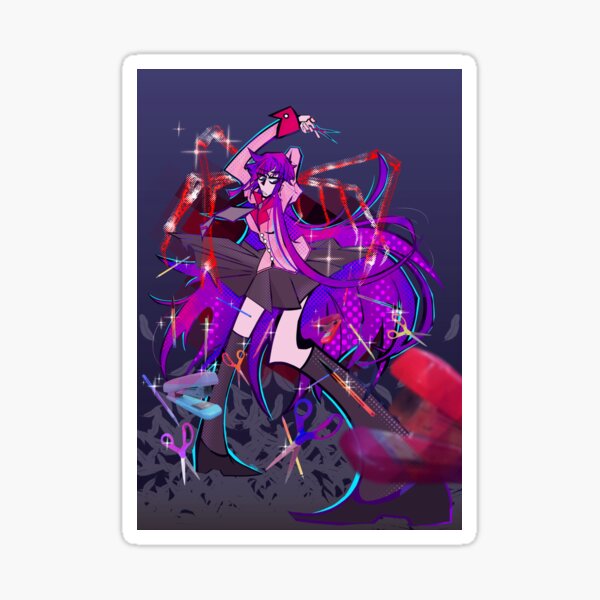 "Senjougahara Hitagi Monogatari " Sticker for Sale by Toastdraws ...