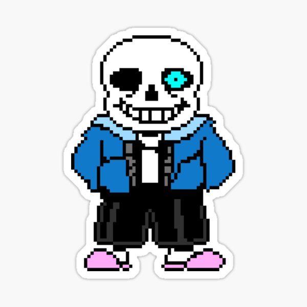 "Sans from Undertale" Sticker for Sale by Sahaa | Redbubble