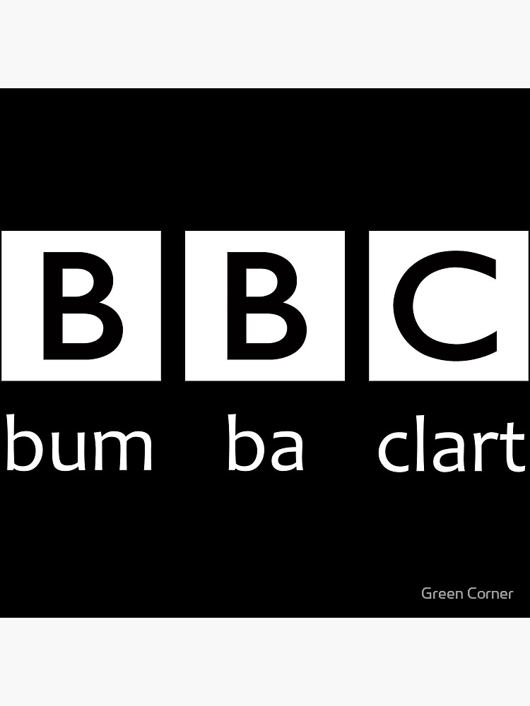 "BumBaClart Logo White" Poster for Sale by Audruselka | Redbubble