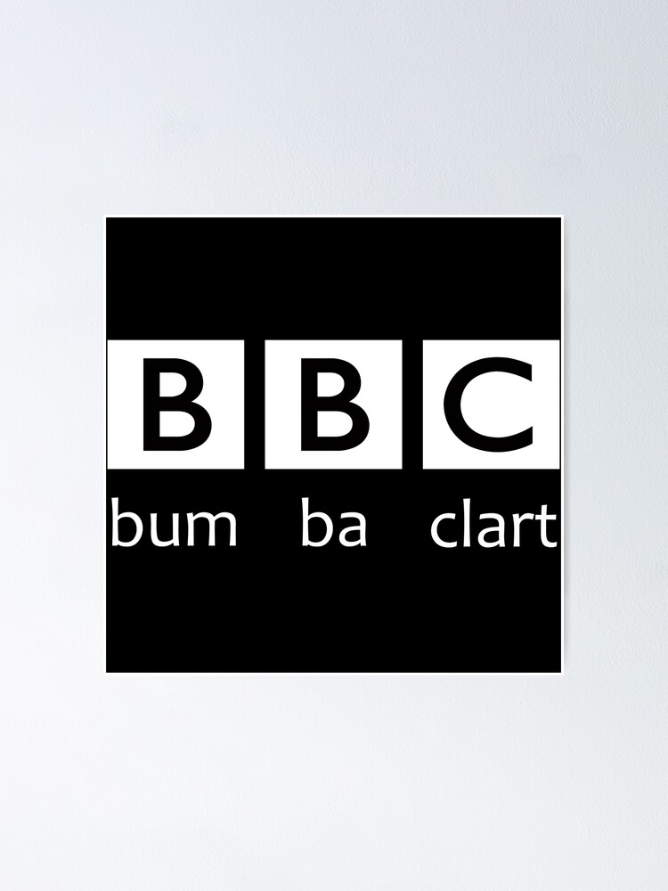 "BumBaClart Logo White" Poster for Sale by Audruselka | Redbubble