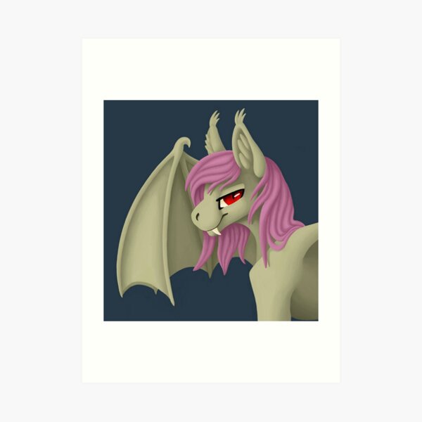 "flutterbat- fluttershy" Art Print for Sale by ShadowsArt | Redbubble