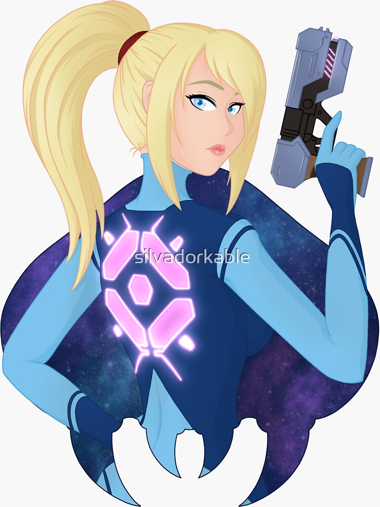 "Samus Aran" Sticker for Sale by silvadorkable | Redbubble