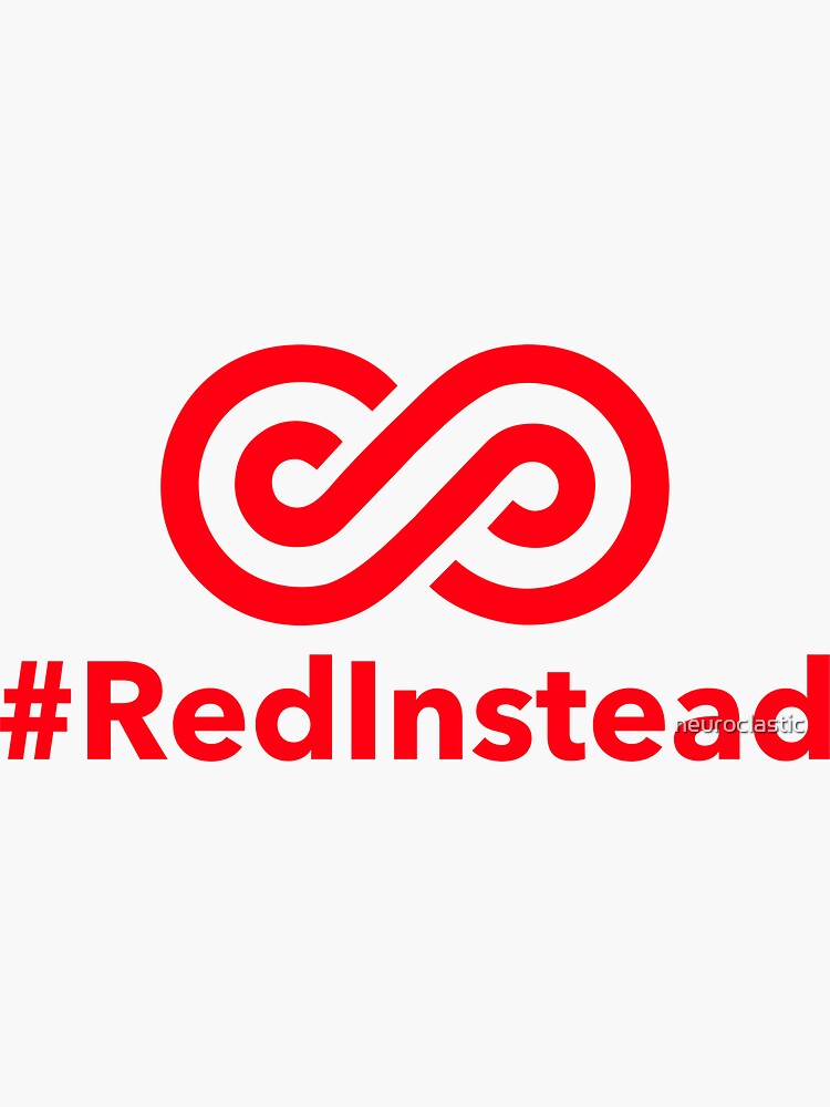 "This April and Year-Round, Go Red Instead. " Sticker by neuroclastic ...