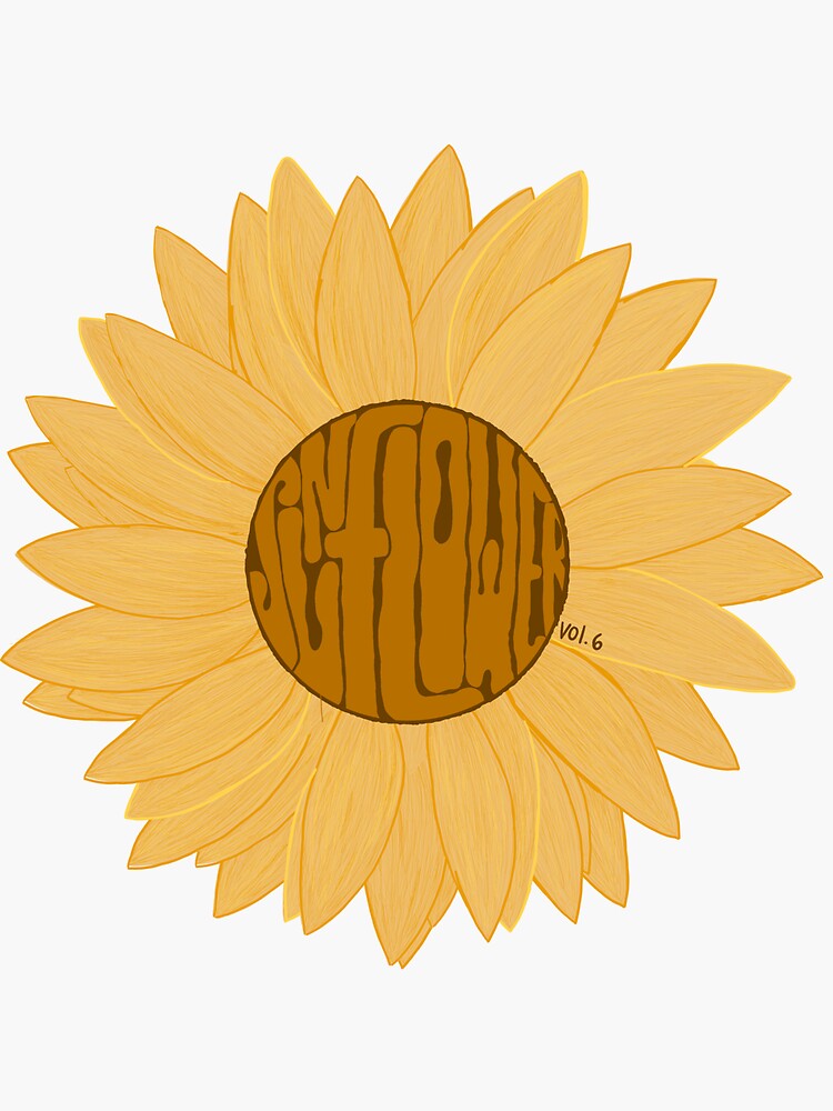 "Sunflower Vol 6. Harry Styles" Sticker by shellie4cats | Redbubble