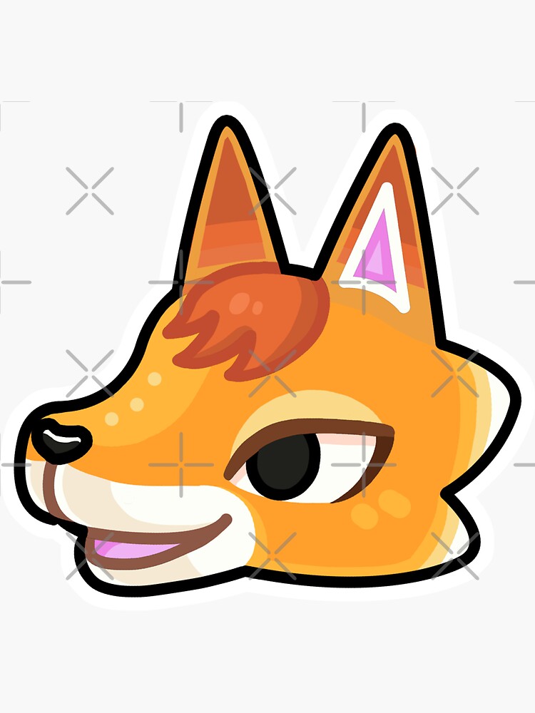 "ACNH Chief Sticker" Sticker for Sale by ViwitchedArt | Redbubble