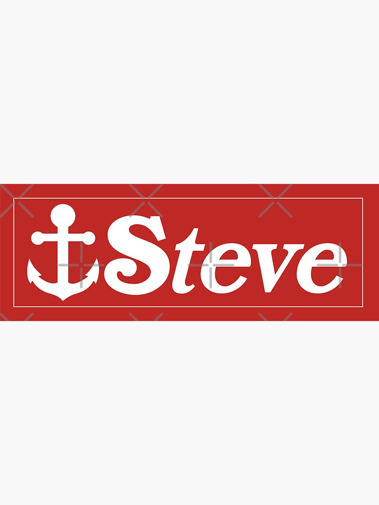 "Steve name tag" Sticker for Sale by BaileyRogers24 | Redbubble