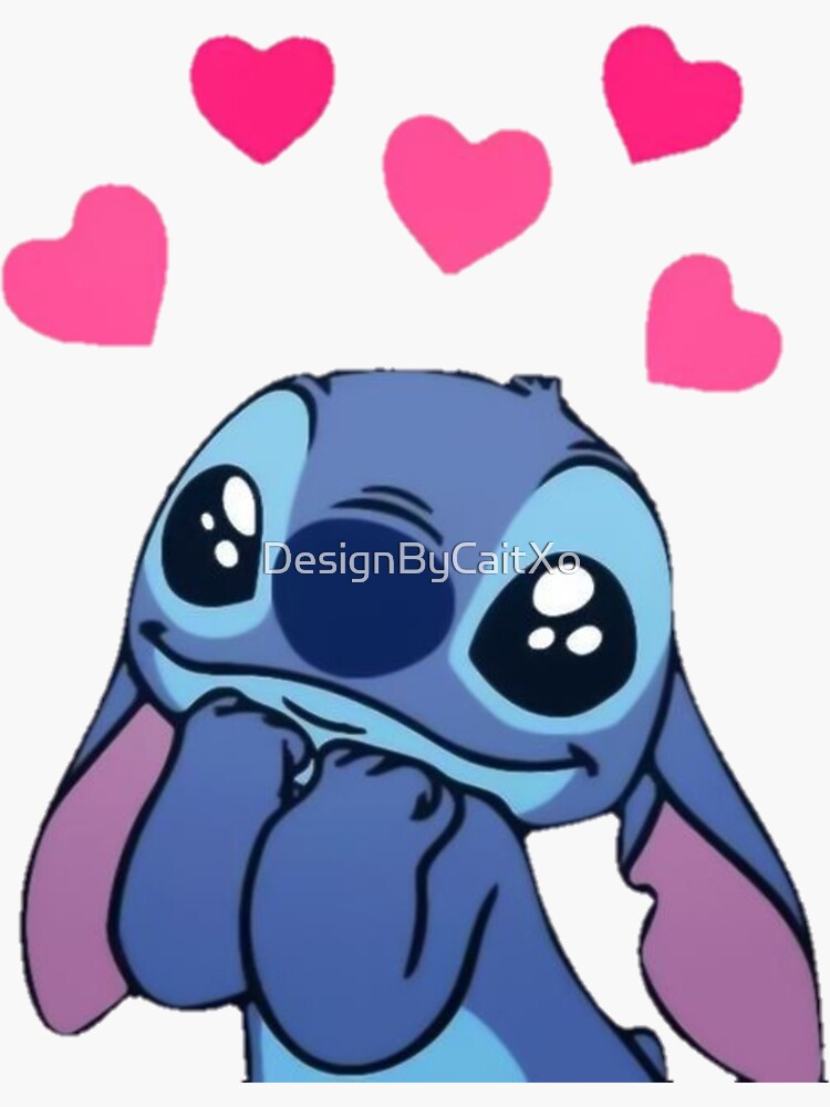 "Cute Stich" Sticker for Sale by DesignByCaitXo | Redbubble