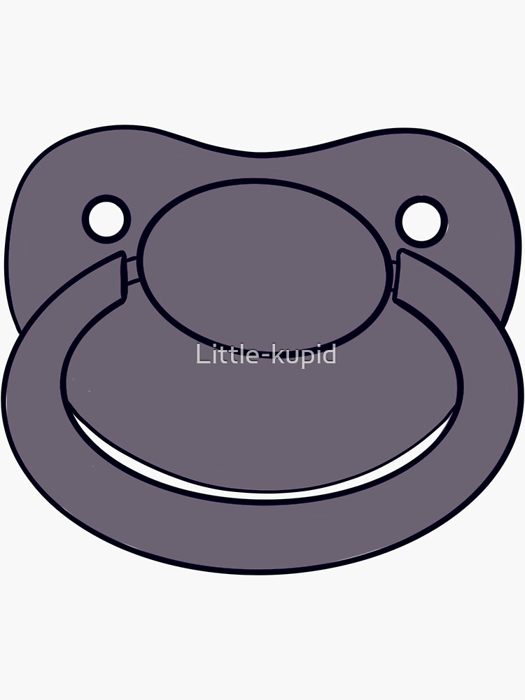 "Black Cute Babie Paci" Sticker for Sale by Little-kupid | Redbubble