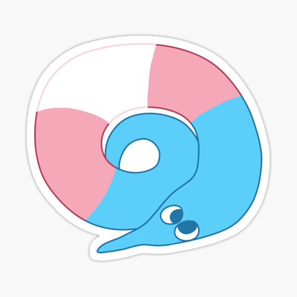 "Pride Worm On String - Trans" Sticker by chaiiteaa | Redbubble
