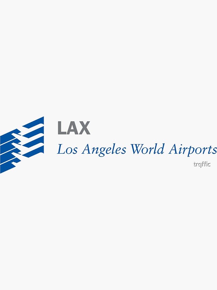 "LAX airport logo" Sticker for Sale by trqffic | Redbubble