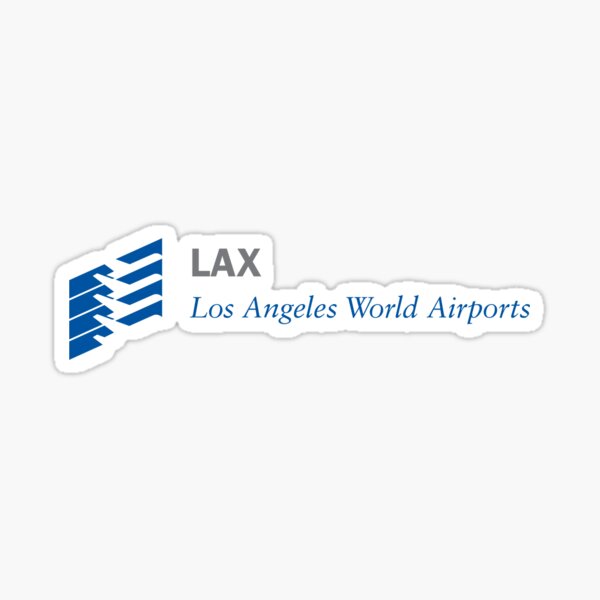 "LAX airport logo" Sticker for Sale by trqffic | Redbubble