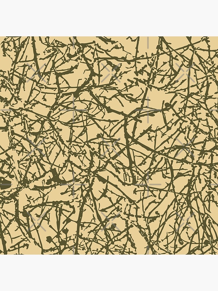 "Tree Branches Camouflage Digital Camo Patterns in Green on Beige ...