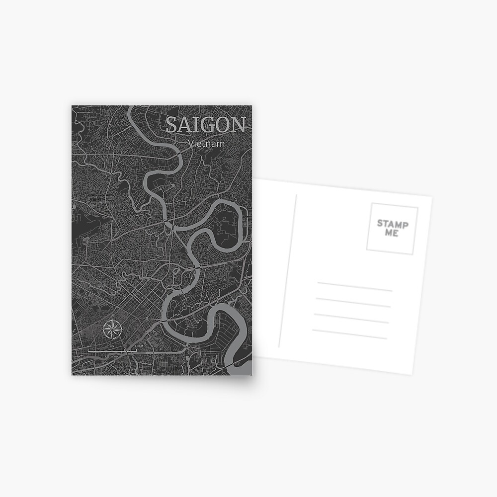 "Saigon Vietnam City Map Art Deco" Poster for Sale by localprideart ...