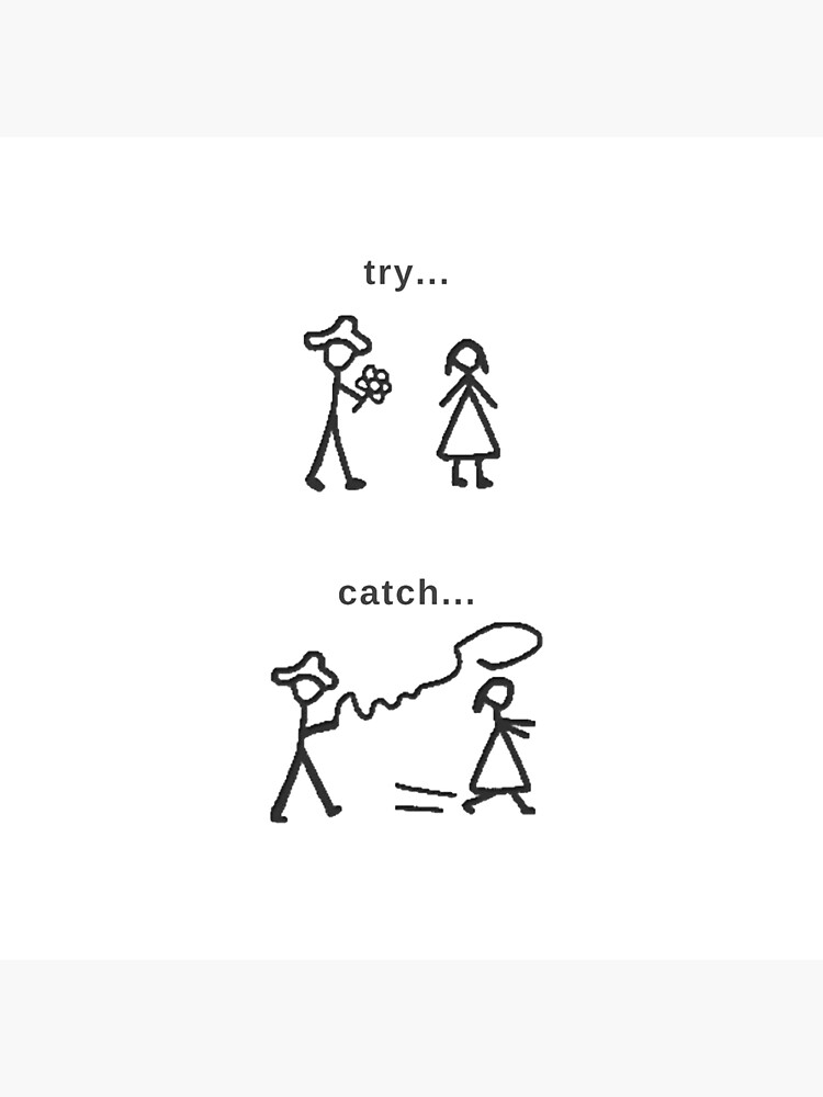 "Try catch programming exception joke" Throw Pillow by morabit-design ...