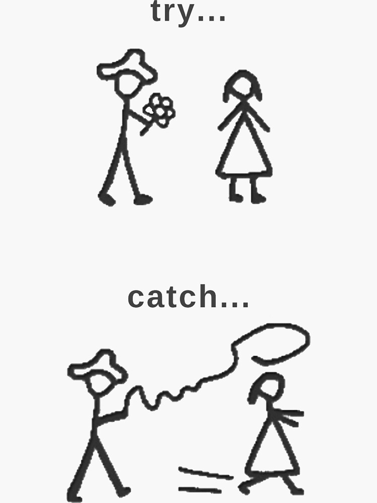 "Try catch programming exception joke" Sticker for Sale by morabit ...