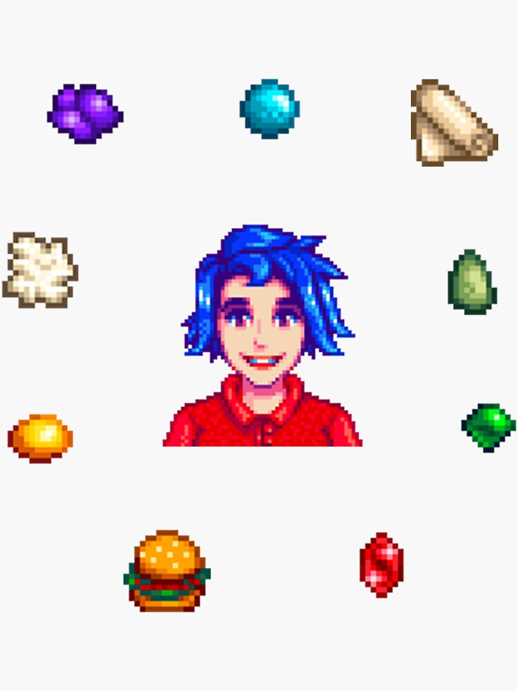 "Stardew Valley Pixel Art - Emily" Sticker for Sale by simstock | Redbubble