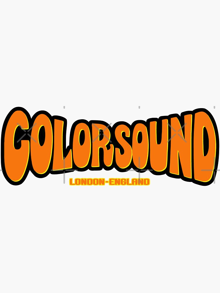 "Colorsound pedal effect" Sticker by monsieurspot | Redbubble
