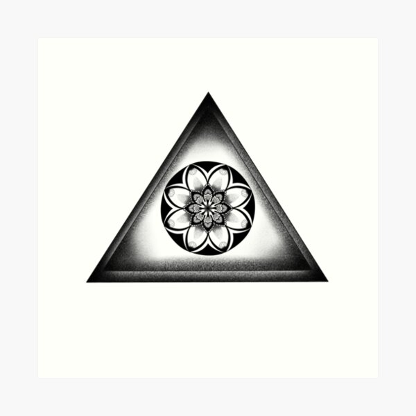 Mandala Art Triangle Design