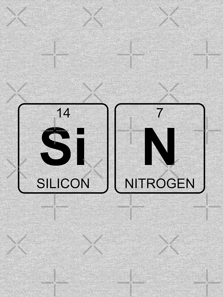 "Si N - Sin - Periodic Table - Chemistry" T-shirt by jennyzhang | Redbubble