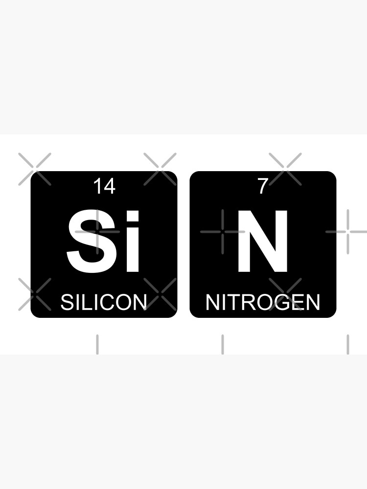 "Si N - Sin - Periodic Table - Chemistry" Art Print for Sale by ...