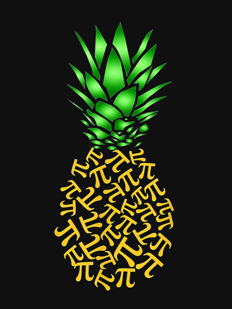 "Pi Day Pineapple Math Teacher 3.14 Symbol Pie Geek" T-shirt by LATONYA ...
