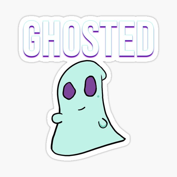 "Ghosted" Sticker for Sale by Tejedo | Redbubble