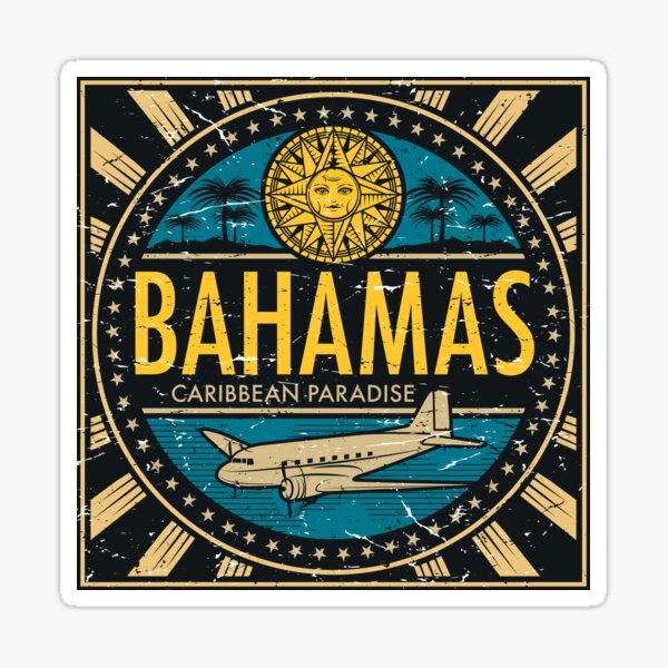 "Bahamas, Caribbean Paradise" Sticker for Sale by studio838 | Redbubble
