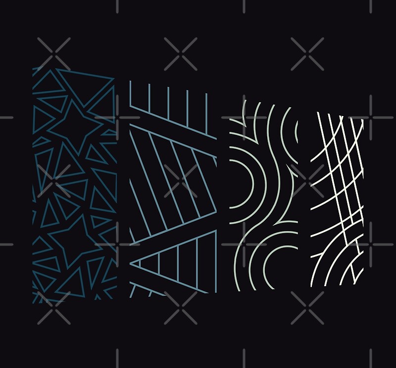 "Linear Patterns in Geometric Shapes" by Gavirlas | Redbubble