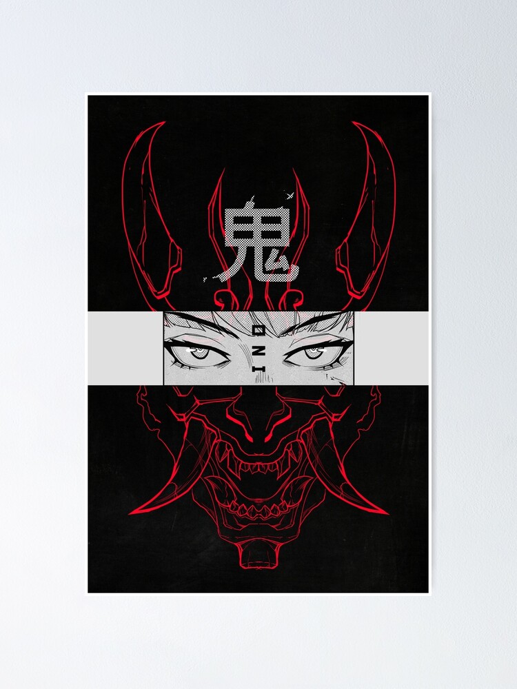 "ONI (red)" Poster for Sale by samuelzadames | Redbubble