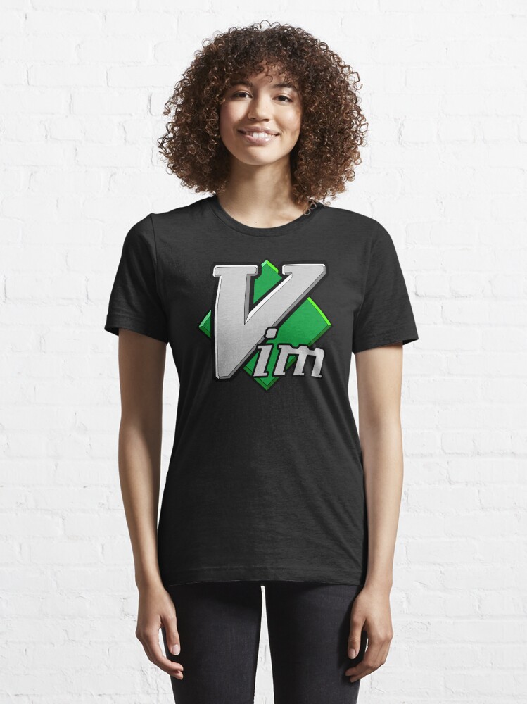 "Vim Official Logo (Black background)" T-shirt for Sale by hellkni9ht | Redbubble | vim t-shirts ...