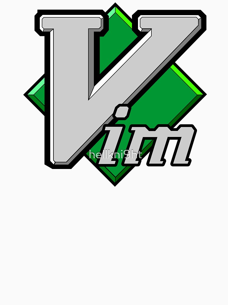 "Vim Official Logo (White background)" T-shirt by hellkni9ht ...