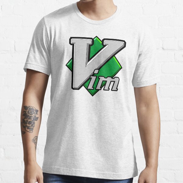 "Vim Official Logo (White background)" T-shirt by hellkni9ht ...