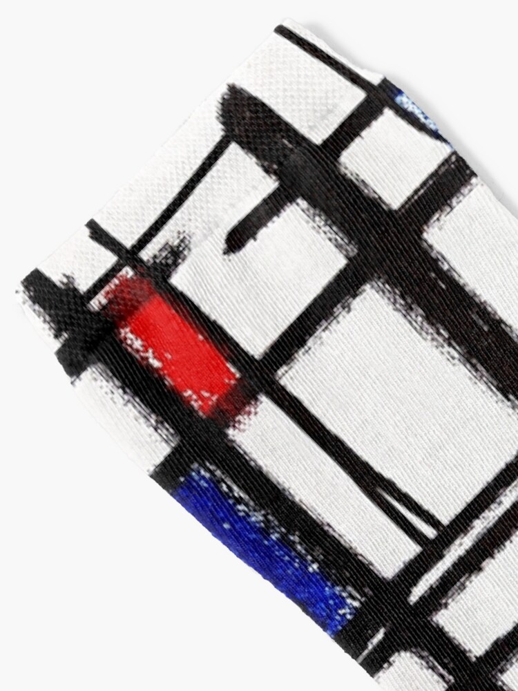 "Mondrian Minimalist De Stijl Modern Art © epitomegirl" Socks for Sale ...