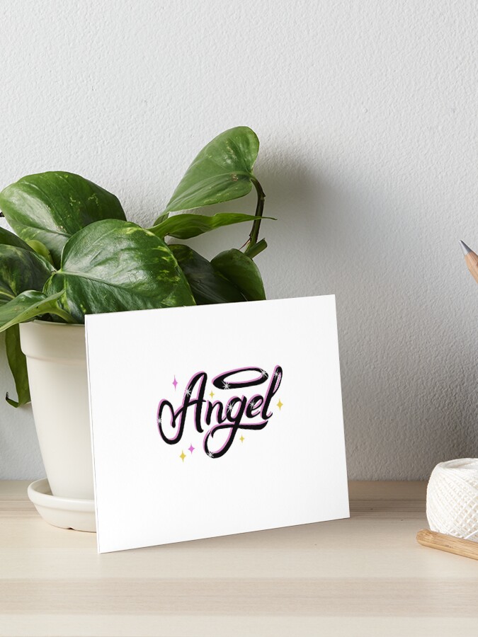 "Angel Word Logo" Art Board Print for Sale by fridars | Redbubble