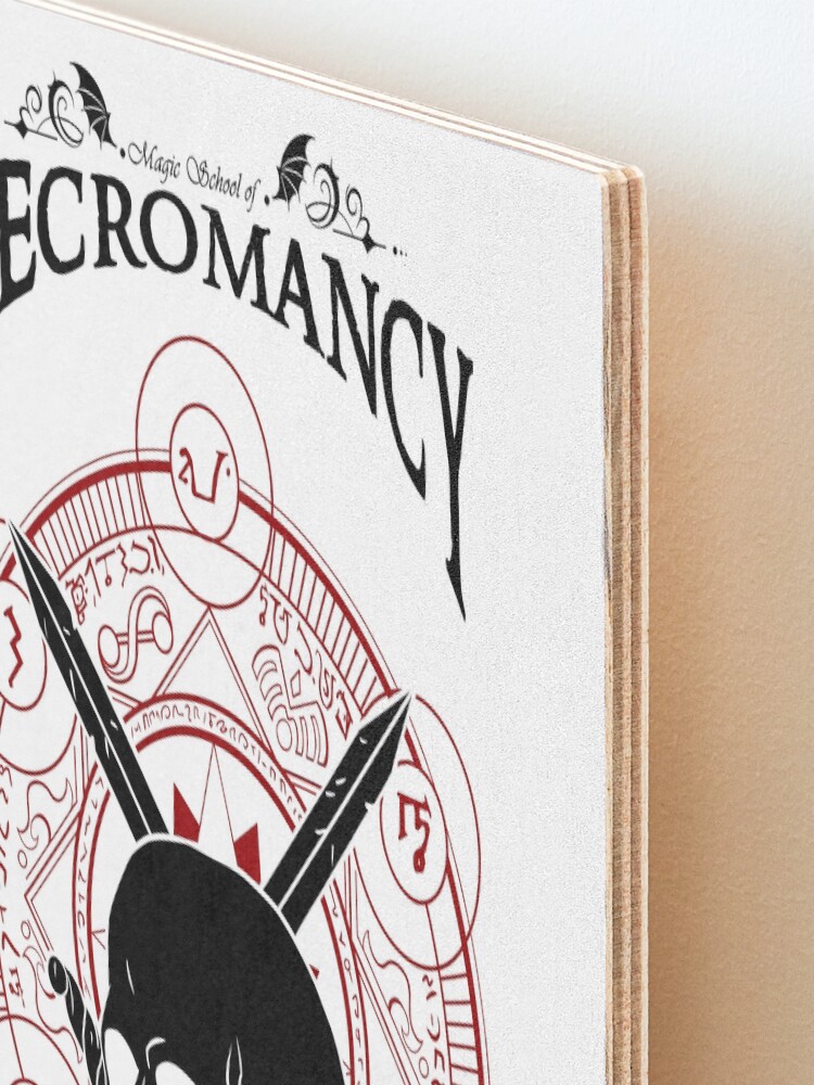 "Necromancy - RPG Magic School Series : Black" Mounted Print for Sale ...
