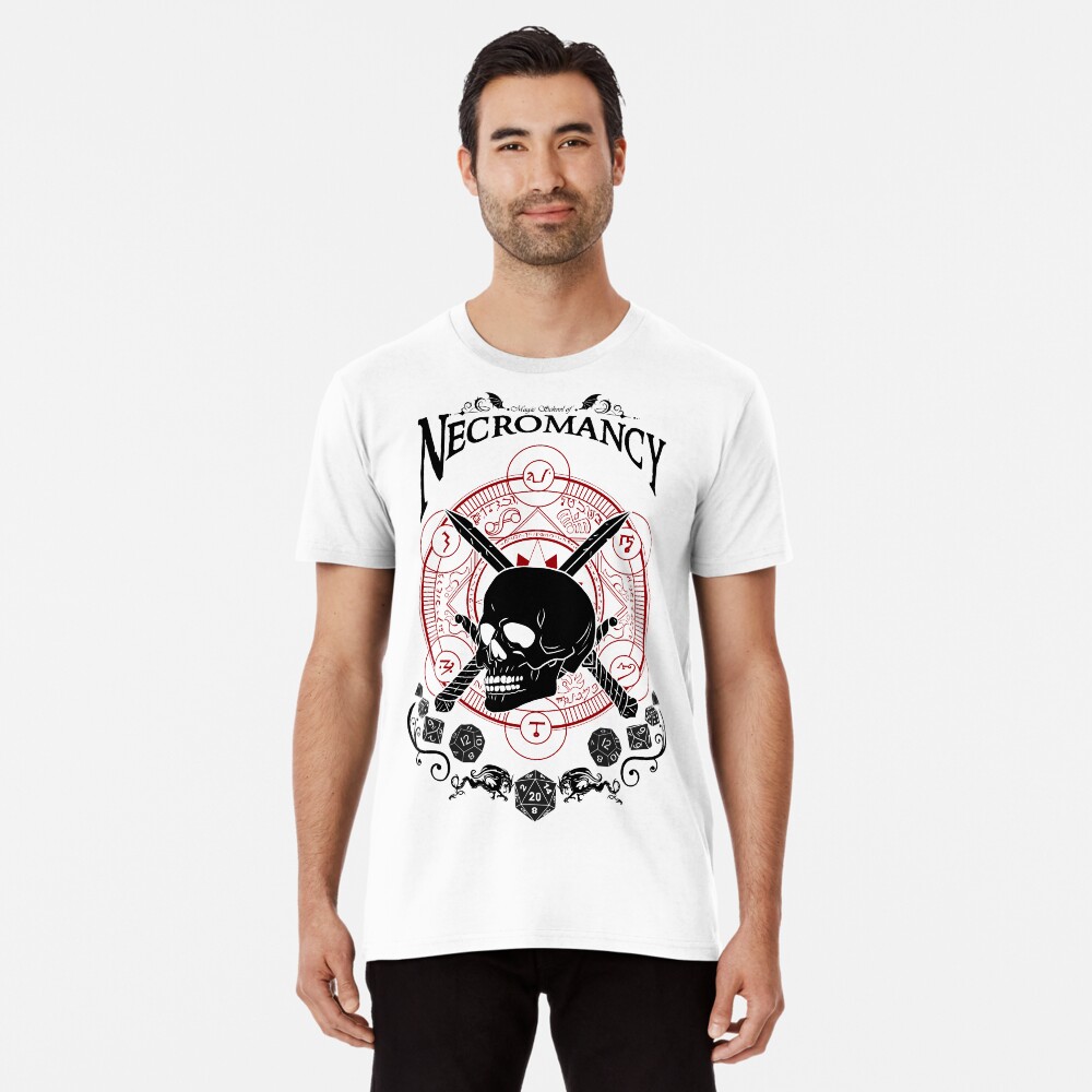 "Necromancy - RPG Magic School Series : Black" Essential T-Shirt for ...