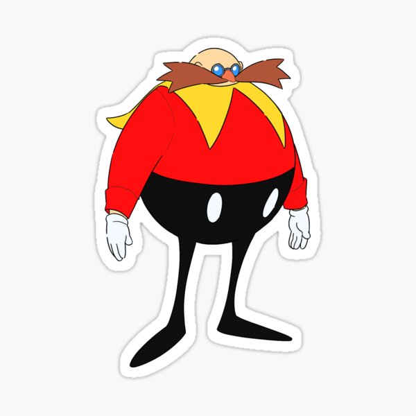 "Dr Eggman" Sticker for Sale by stupac98 | Redbubble