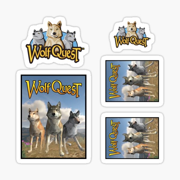 "Wolf Trio - WolfQuest Classic - Sticker Set" Sticker for Sale by ...
