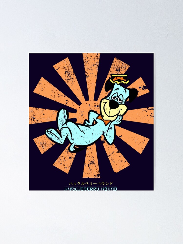"Huckleberry Hound Retro Japanese" Poster for Sale by Nova5 | Redbubble
