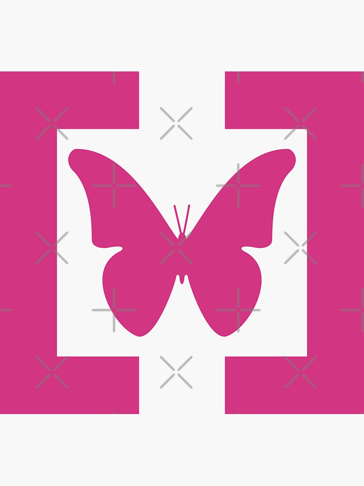 "Fallen Angels Butterfly (Psylocke Pink)" Sticker by 90sOE | Redbubble