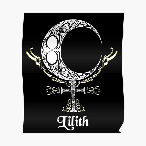 "Lilith Symbol" Poster for Sale by Blue-Moon-Wolf | Redbubble
