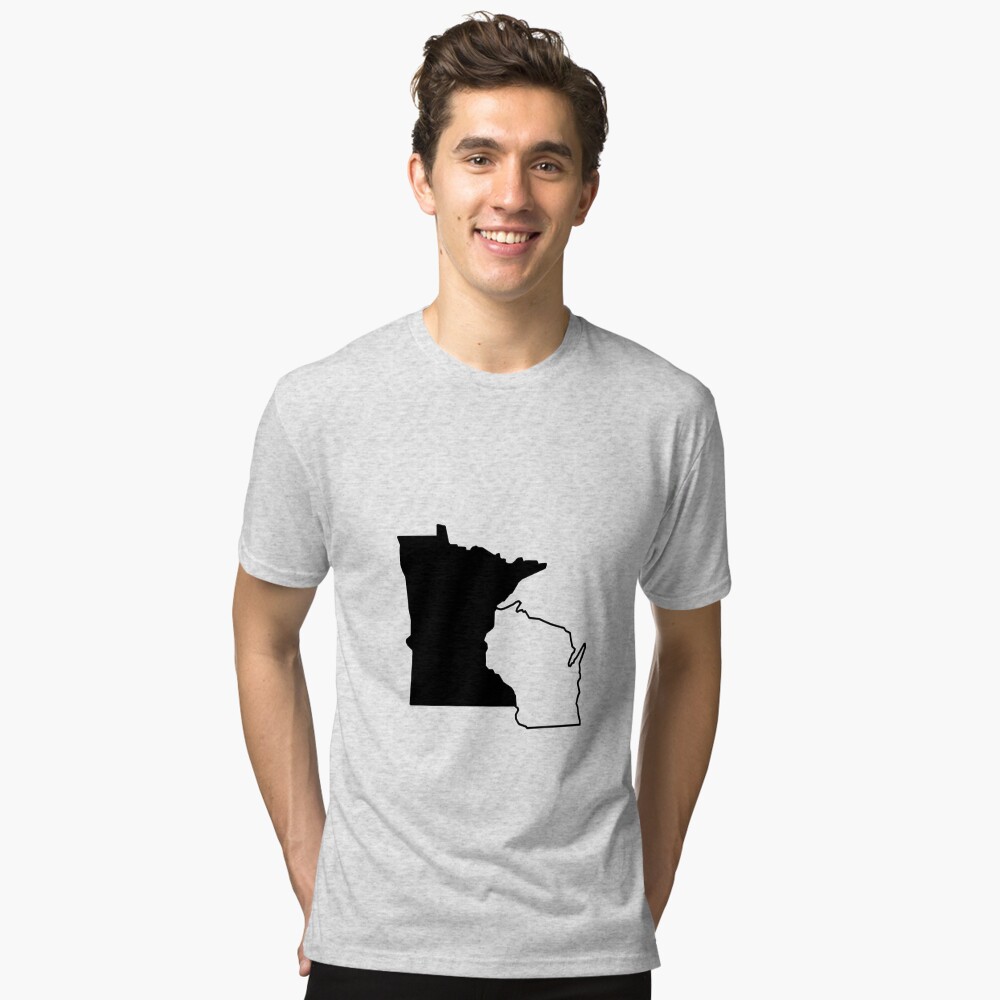 "Minnesconsin Minnesota Wisconsin Sticker " Sticker for Sale by Ellie ...