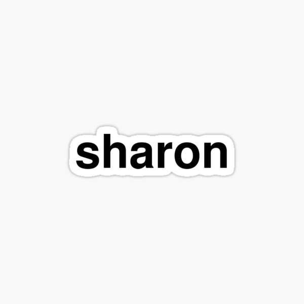 "sharon" Sticker for Sale by ninov94 | Redbubble