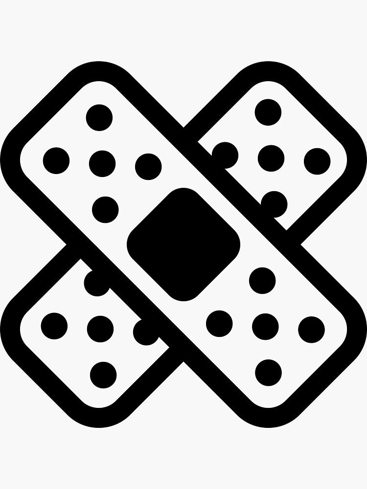 "Band aid" Sticker by ferrodino | Redbubble