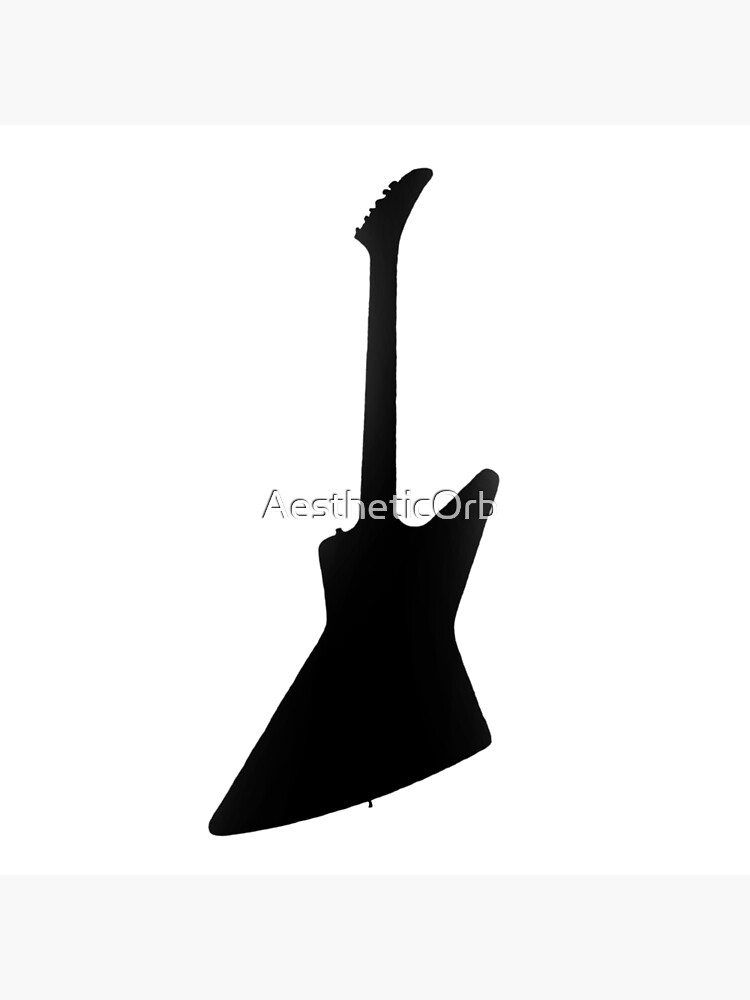 "1958 Explorer Guitar - Silhouette " Poster by AestheticOrb | Redbubble