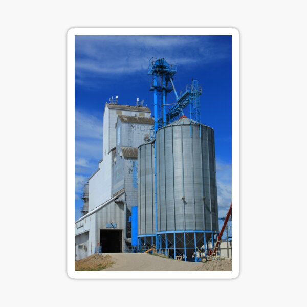 "Grain Elevator and Silos" Sticker for Sale by rhamm | Redbubble