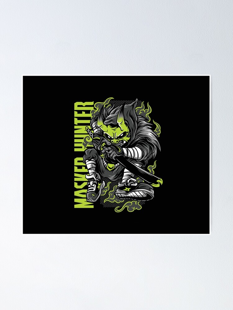"Masked Hunter" Poster for Sale by leen12 | Redbubble