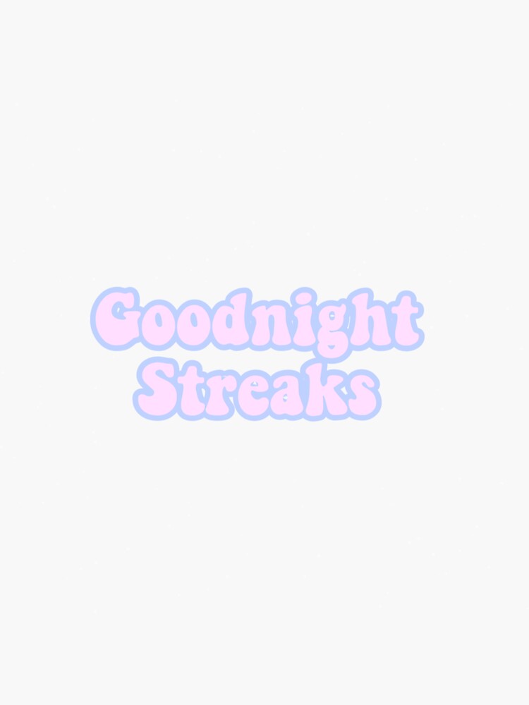 "Snapchat Goodnight Streaks" Sticker for Sale by 6ngel | Redbubble